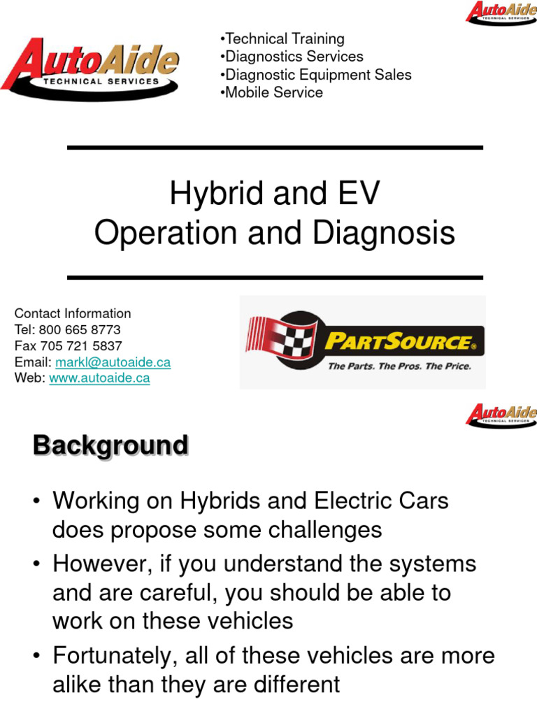 Hybrid and EV Operation and Diagnosis Full Day Tech Workbook 2 | PDF