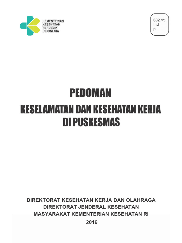 13 Buku Pedoman K3 Puskesmas | PDF