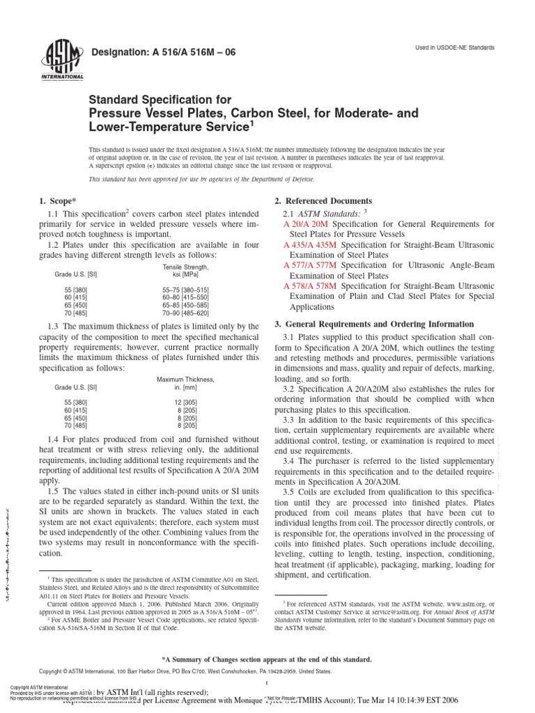 Astm A516 | PDF