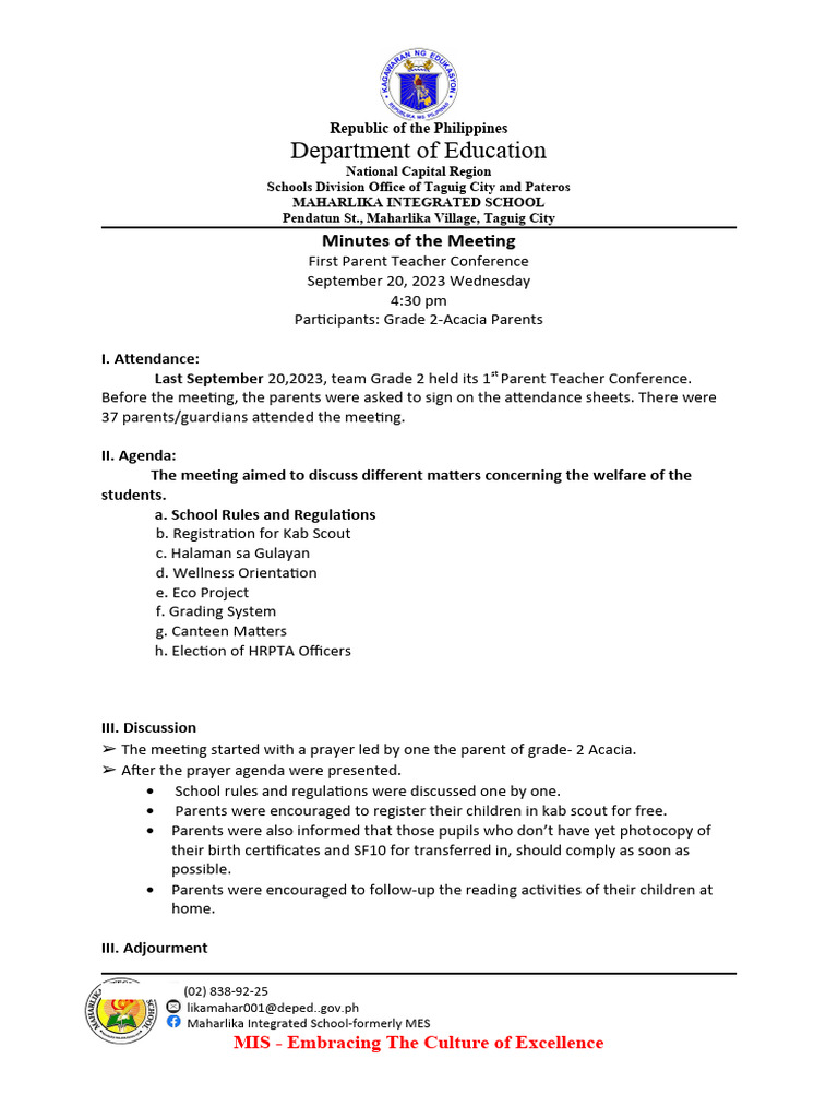PTC-School-Report-Grade 2-Acacia | PDF