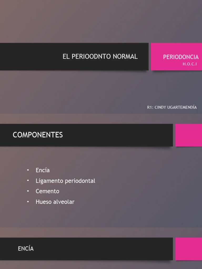 PERIODONTO NORMALl | PDF | Epitelio | Hueso