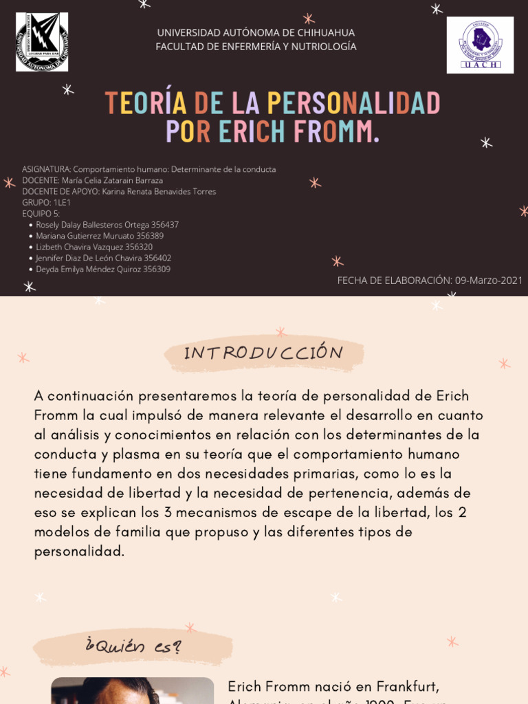 Erich Fromm - Presentación | PDF