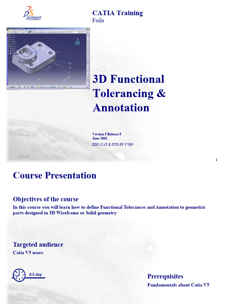 3D Tolerancing & Annotation CATIA Guide | PDF | Hyperlink | Icon ...