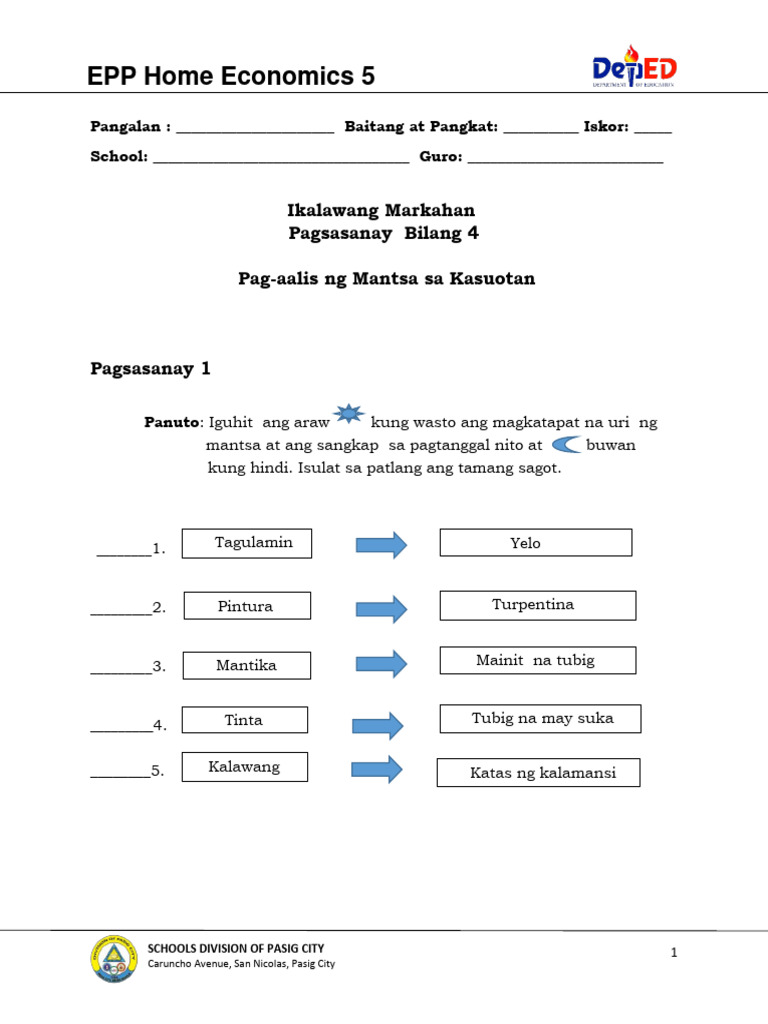 Epp 5 He 5 Q2 Dw4 Pdf