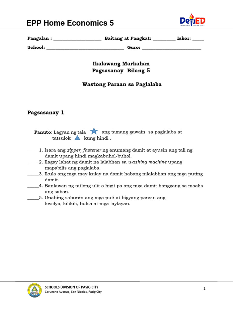 Epp 5 He 5 Q2 Dw5 Pdf