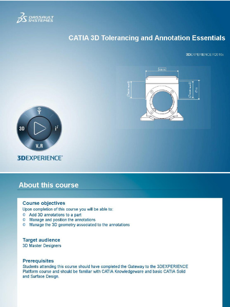 CATIA 3 D Tolerancing and Annotation Essentials | PDF