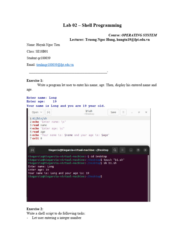 HuynhNgocTien Qe180039 Lab02.1 | PDF