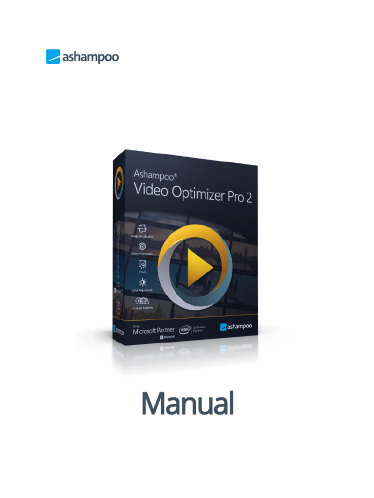 AShampoo Video Optimizer Manual | PDF | Color Balance | Video