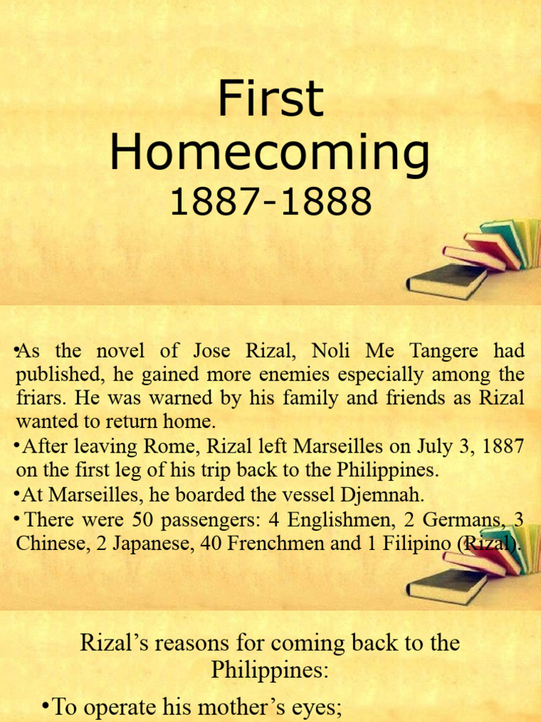 Rizal's First Homecoming and Second Travel Abroad | PDF | Philippines