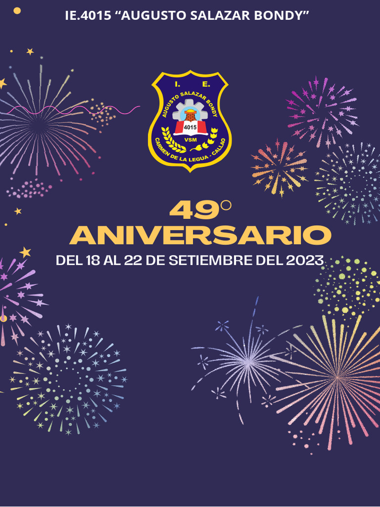 Programa de Actividades de Aniversario Ie | PDF