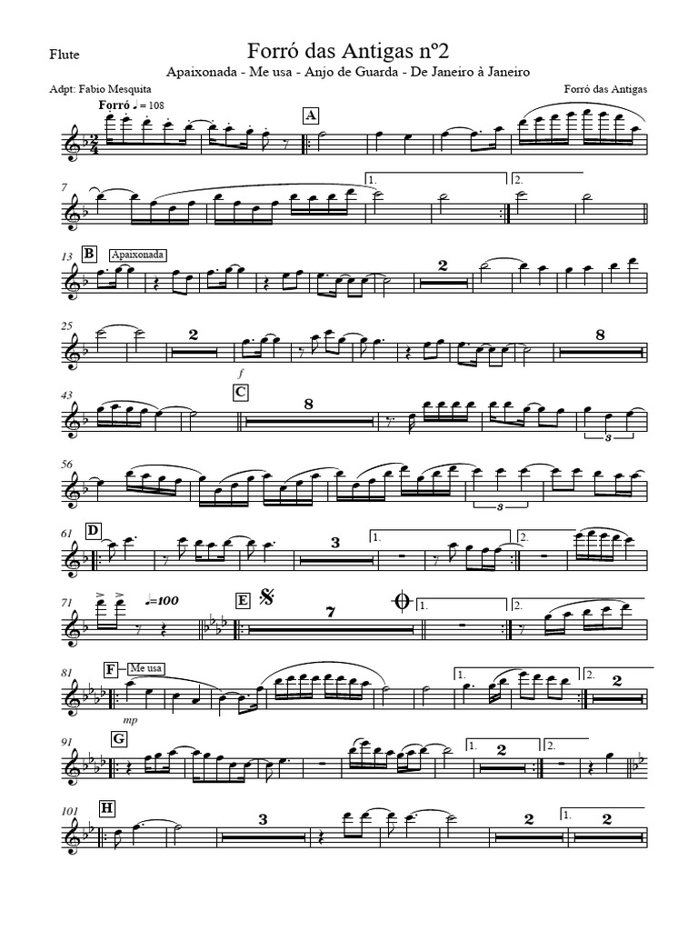 02 Forró Das Antigas Nº2 Flute | PDF