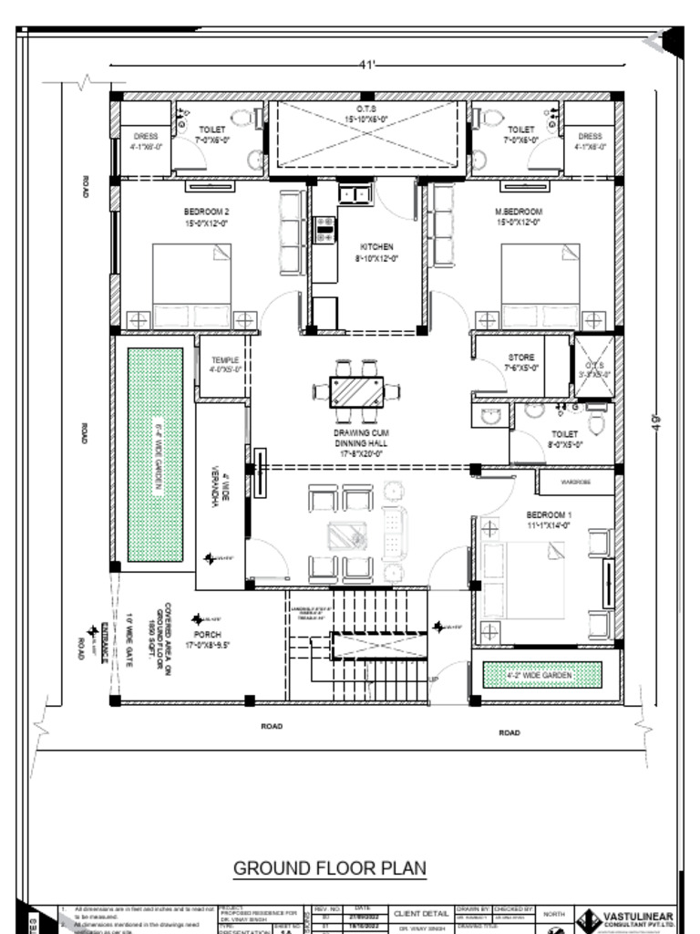 DR Vinay Singh - Revised Drawings - 2022.11.24 | PDF | Architect