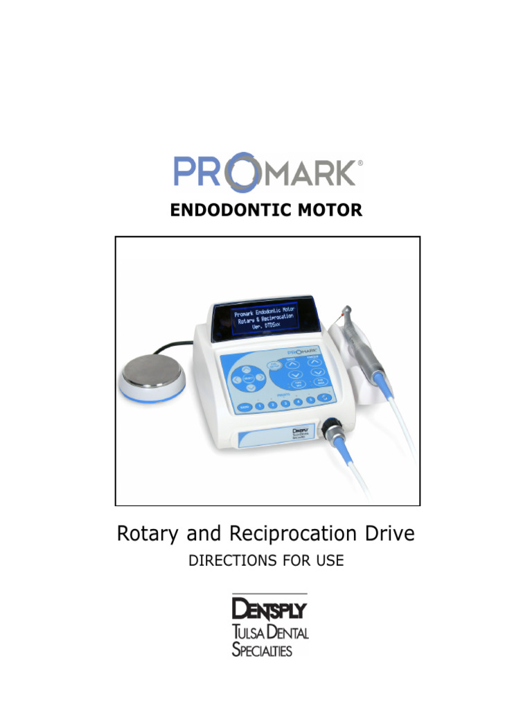 ProMark Endodontic Rotary Motor Directions | PDF | Menu (Computing ...