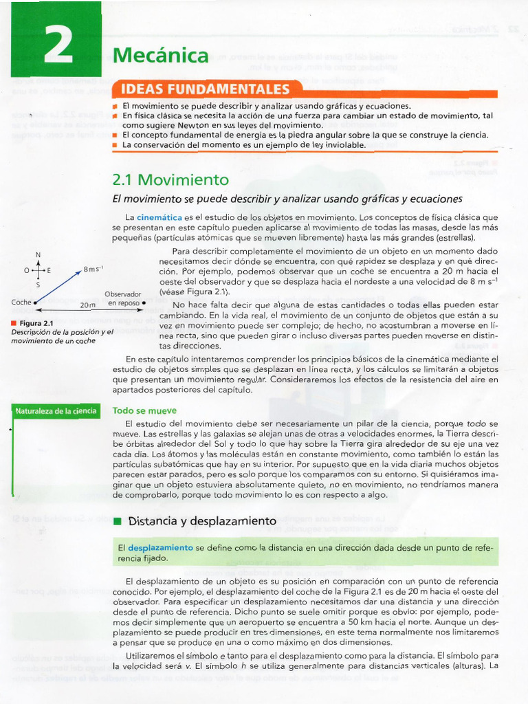 2 Mecánica Pdf Velocidad Aceleración