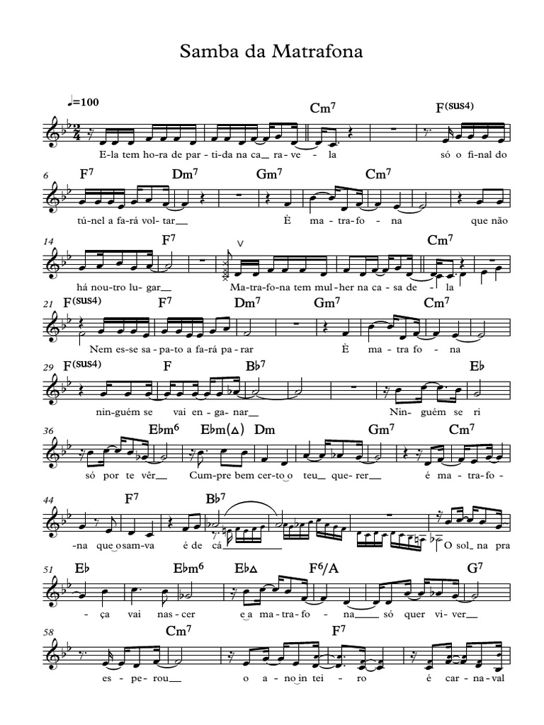 Samba Da Matrafona - HARMONIA | PDF