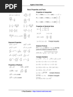 SAT Math Cheat Sheet | PDF | Angle | Circle