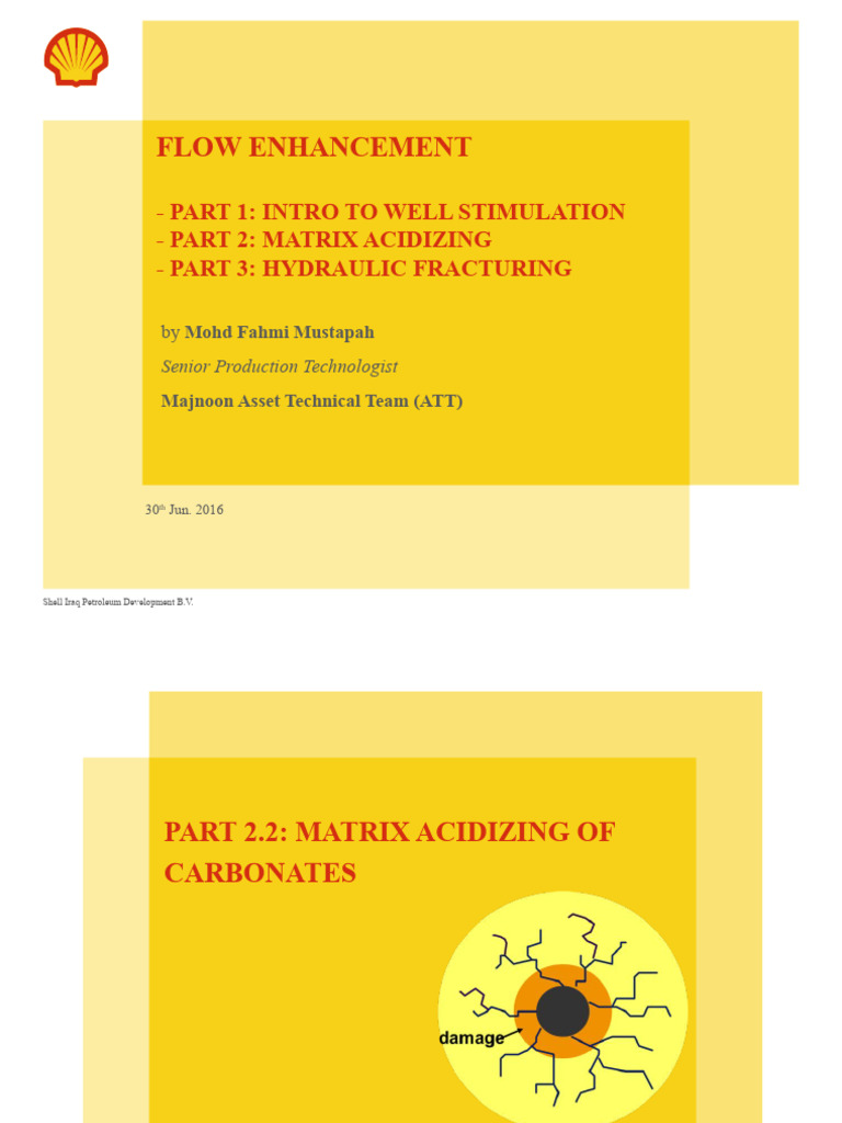 Flow Enhancement - Part 2.2 Matrix Acidizing of Carbonates | PDF | Acid ...