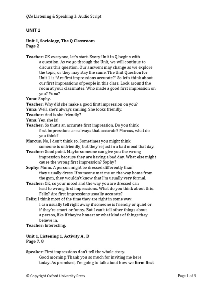 Qskills 3 Script | PDF | Self-Improvement