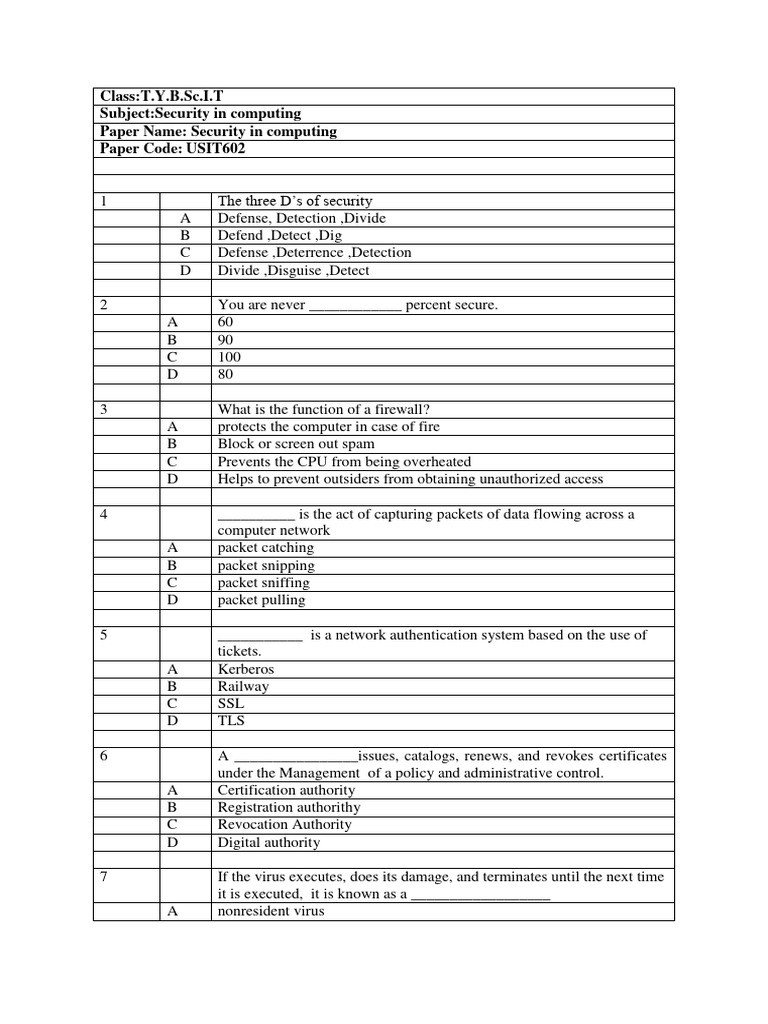Security in Computing | PDF | Osi Model | Computer Virus