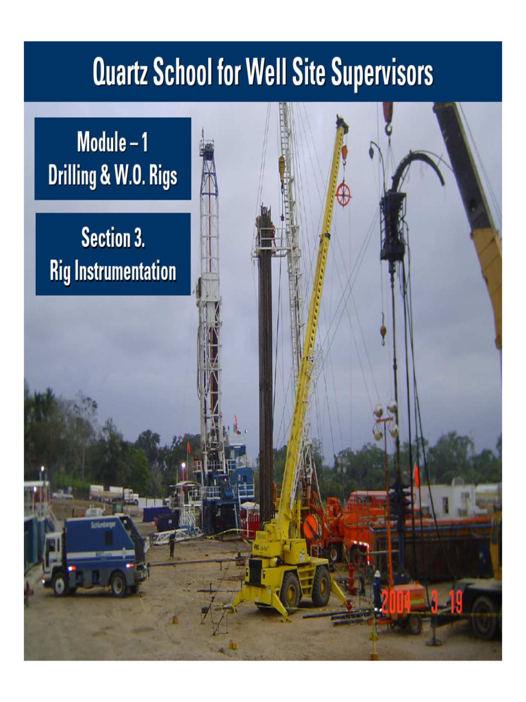 03 Rig Instrumentation | PDF | Pressure Measurement | Instrumentation