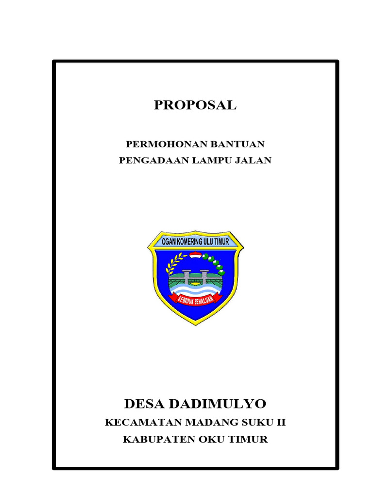 Contoh Proposal PJU | PDF