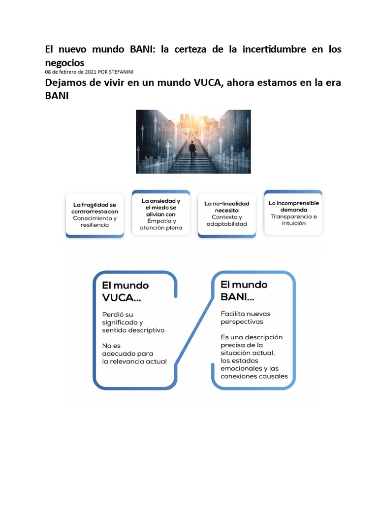 Mundo BANI-FANI - (VICA) | PDF