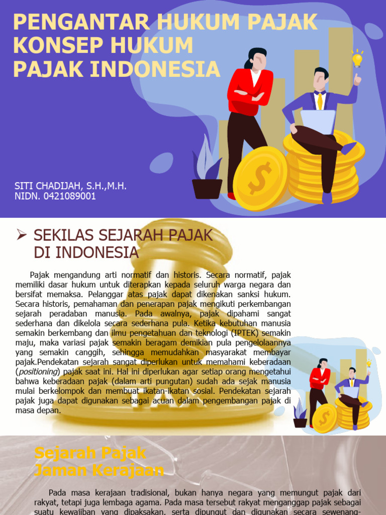 Sejarah Hukum Pajak Di Indonesia | PDF