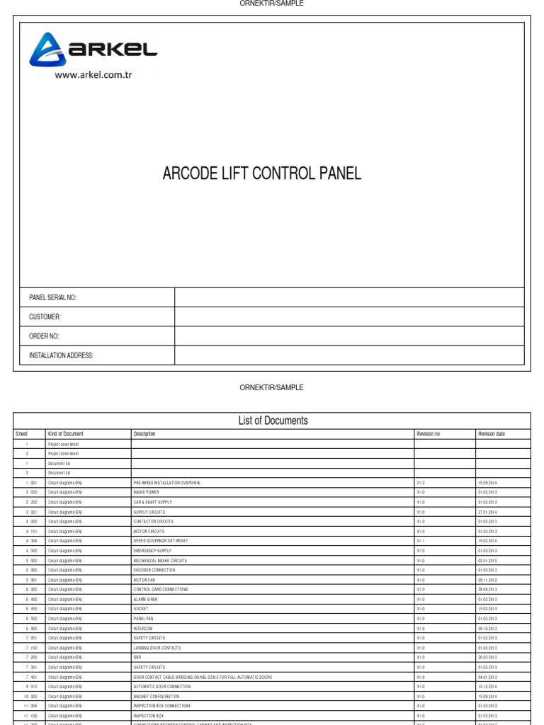 Arcode MRL Gearless - en | PDF | Electrical Equipment | Equipment