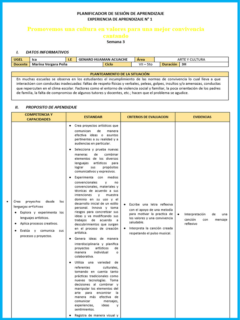 Sesión Sem.3 - 3ro, 4to | PDF