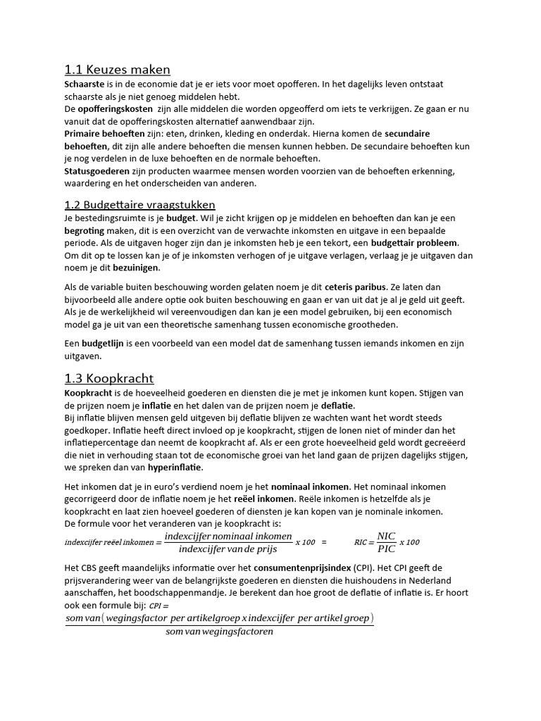 Samenvatten Katern 1 | PDF