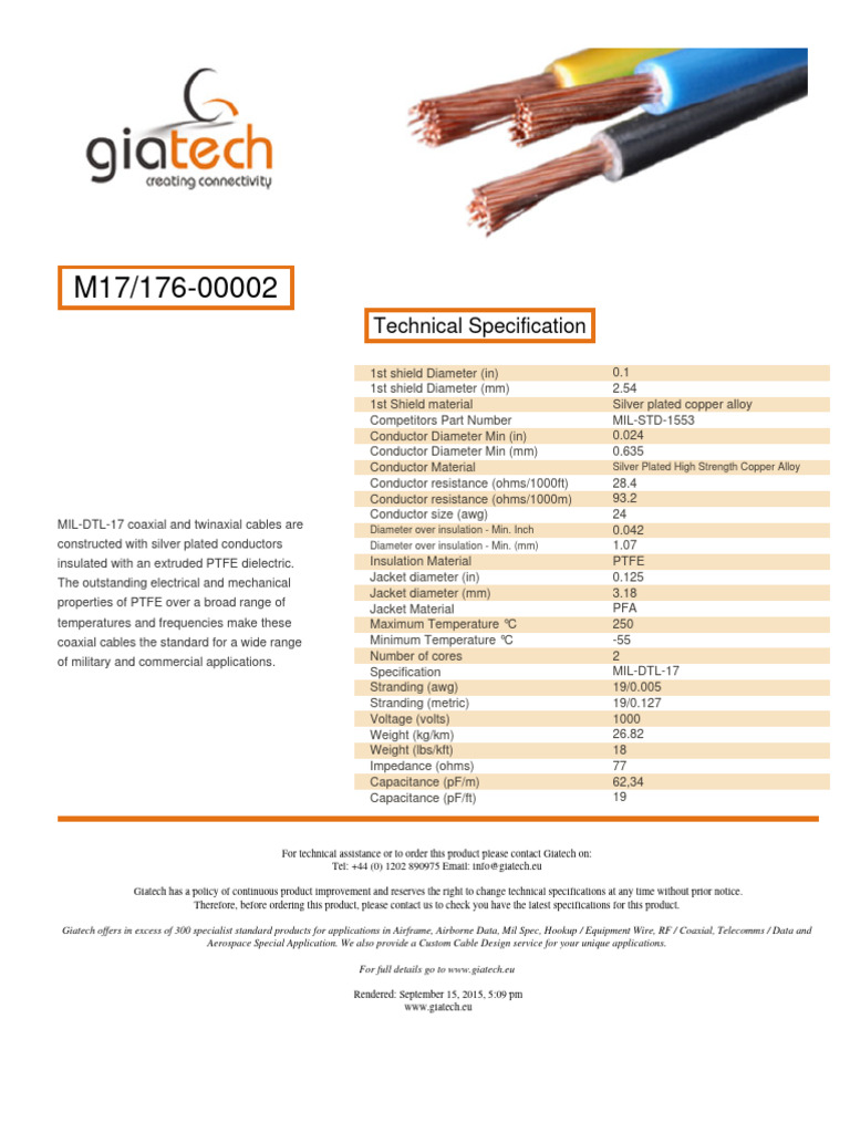 Technical Specification: Silver Plated High Strength Copper Alloy | PDF