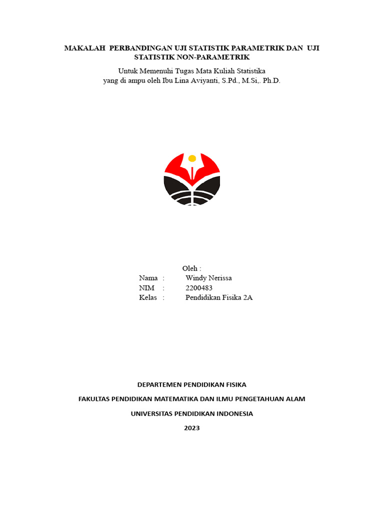 Perbandingan Uji Statistik Parametrik dan Non-Parametrik | PDF
