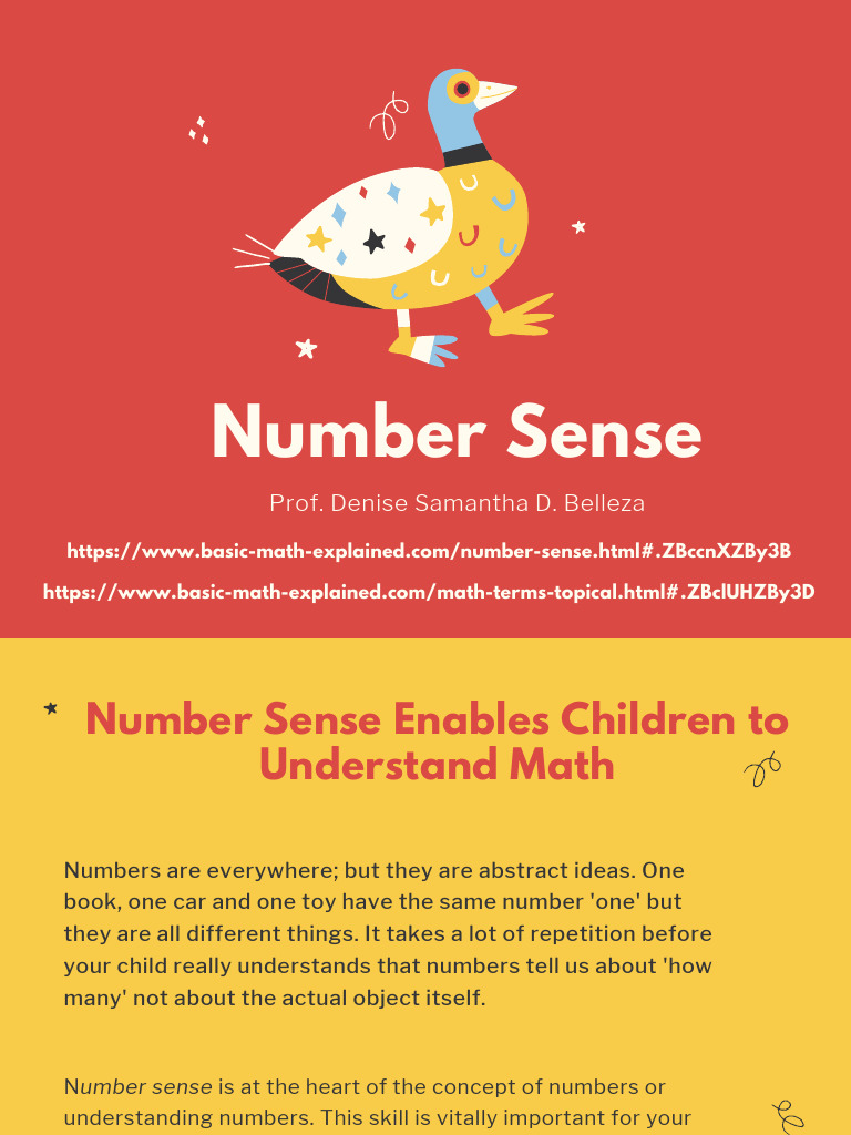 Number Sense | PDF | Numbers | Mathematics