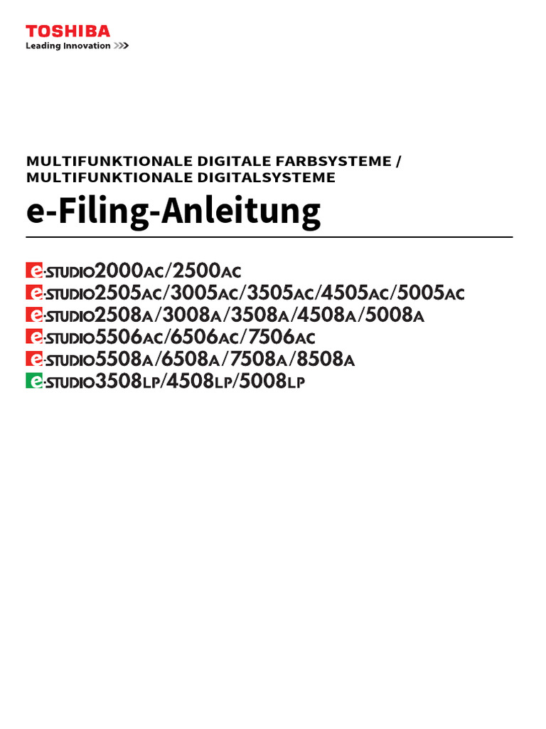 E-Filing Guide DE | PDF