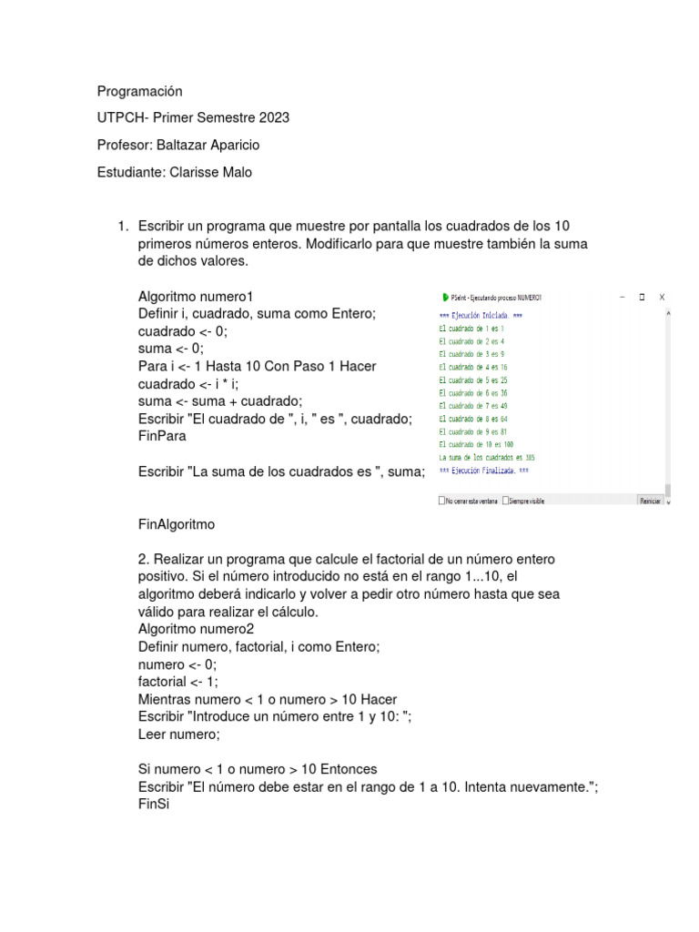 Programación Practica Ciclo de Repetición Anidadas | PDF