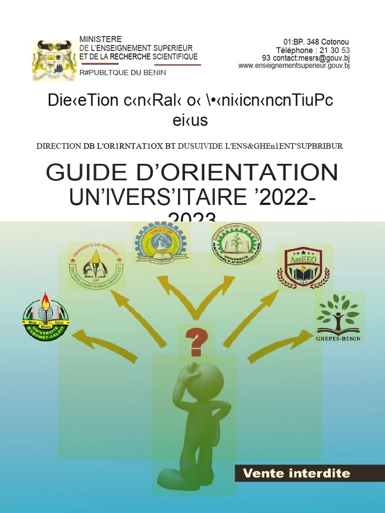 Guide-Orientation-2022-2023 Pour Études Universitaires - Final - 1 | PDF | Évolution de carrière