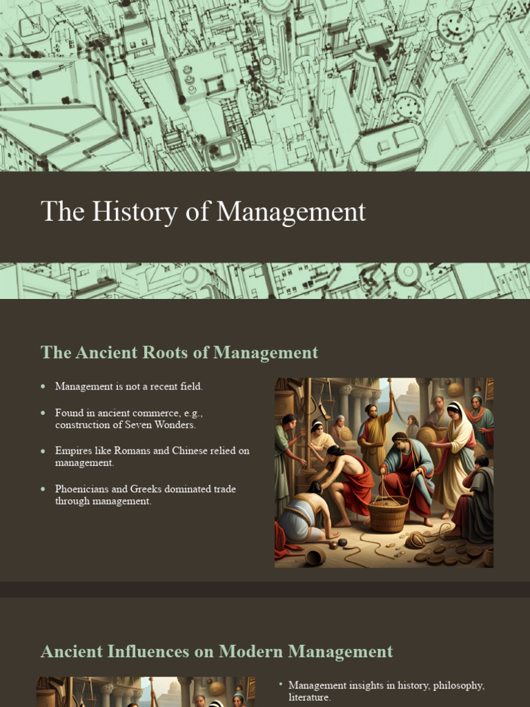 The History of Management | PDF