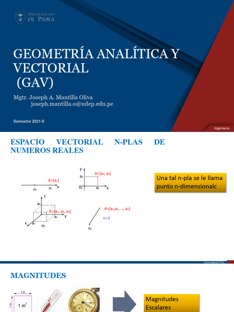 1 Gav CP1 | PDF | Espacio vectorial | Vector Euclidiano