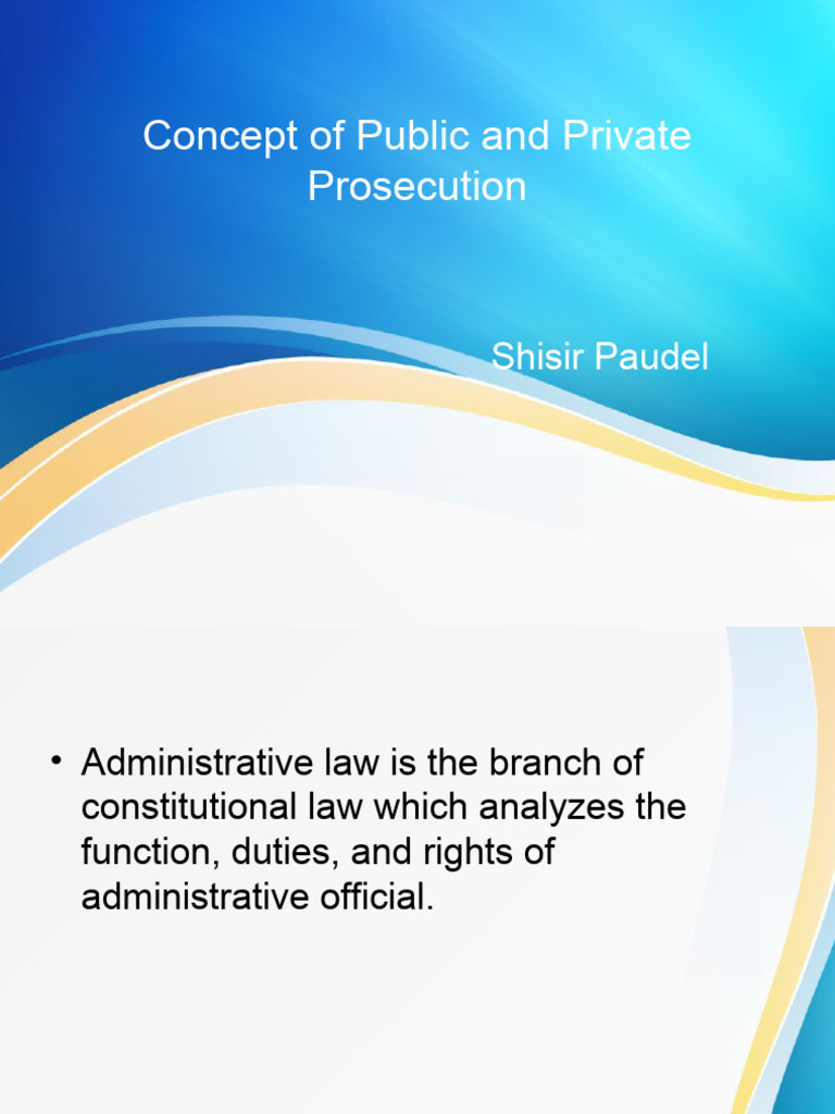 Public and Private Prosecution | PDF | Prosecutor | Crimes