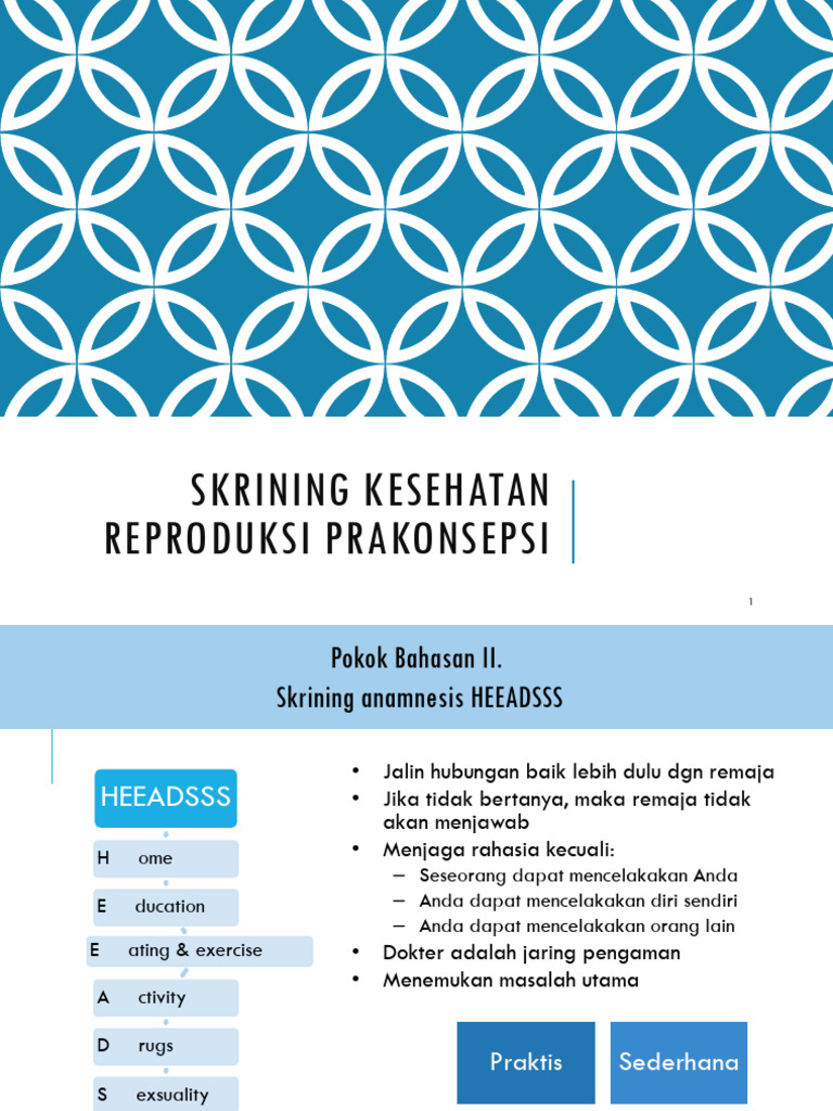 HEEADSSS NEW, Anamnesis Catin & PUS | PDF