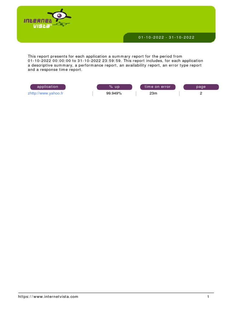 Performance Report Sample en | PDF | Computer Science | Application ...