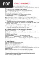 Exercices sur l'Expression de Cause | PDF