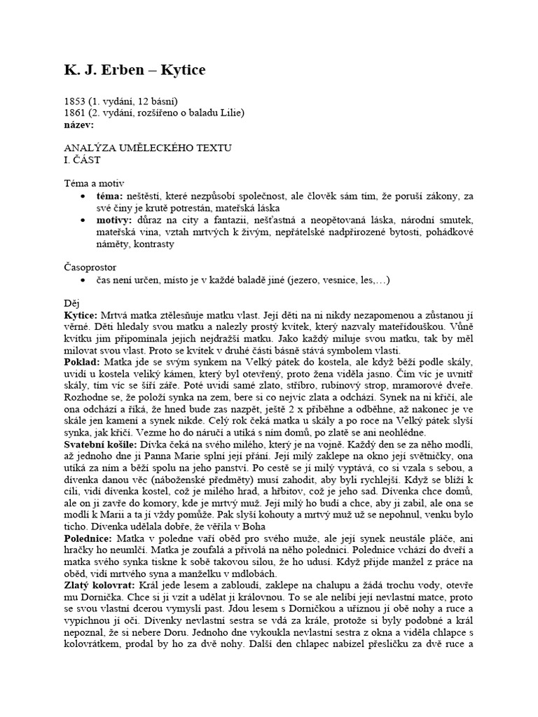 K. J. Erben - Kytice | PDF