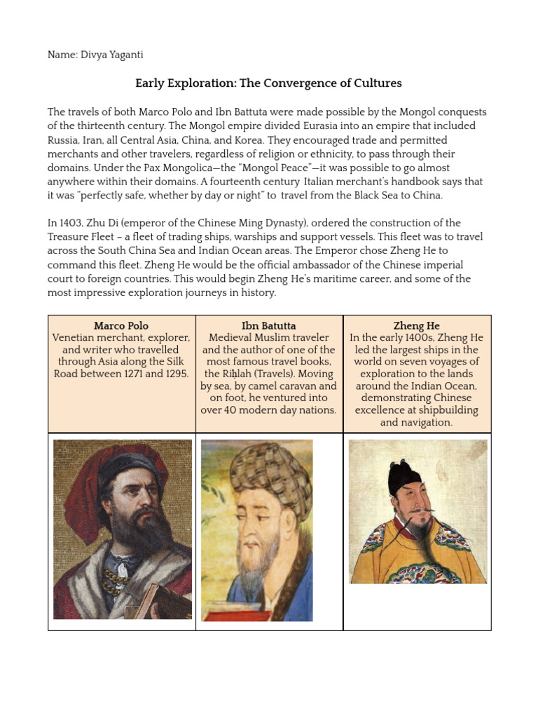 Early Exploration Activity | PDF