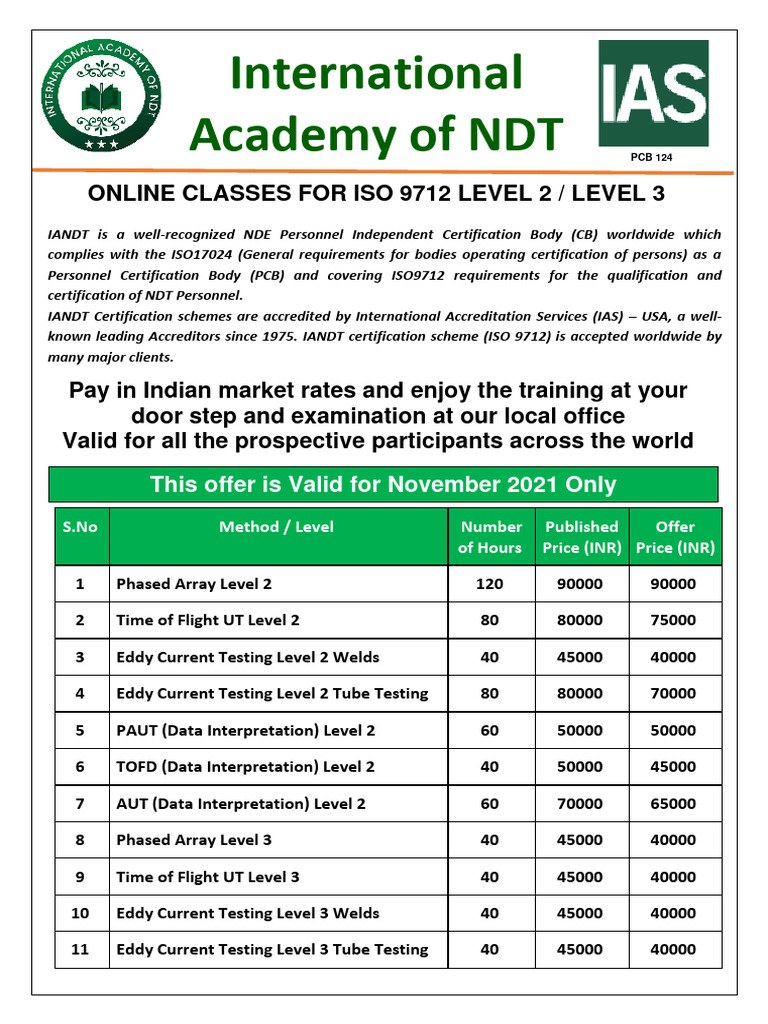 Iandt November Offer | PDF