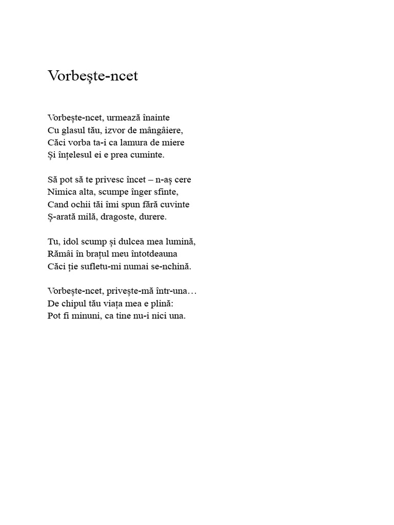 Vorbeste Ncet | PDF
