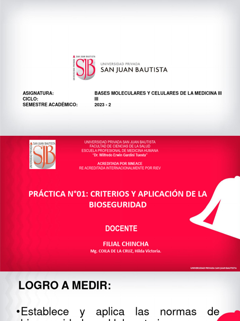 Práctica #1 Bioseguridad en El Laboratorio - Reglas | PDF