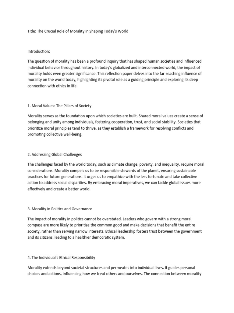 Chapter 2 Reflection | PDF