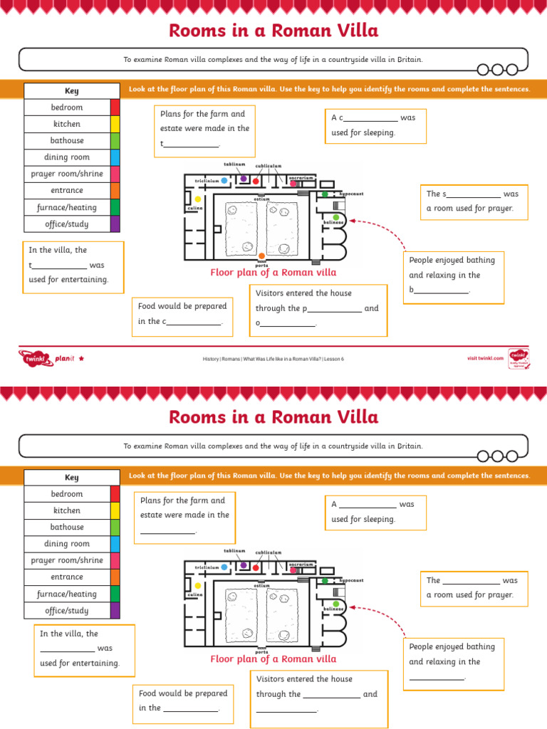 Rooms in A Roman Villa | PDF
