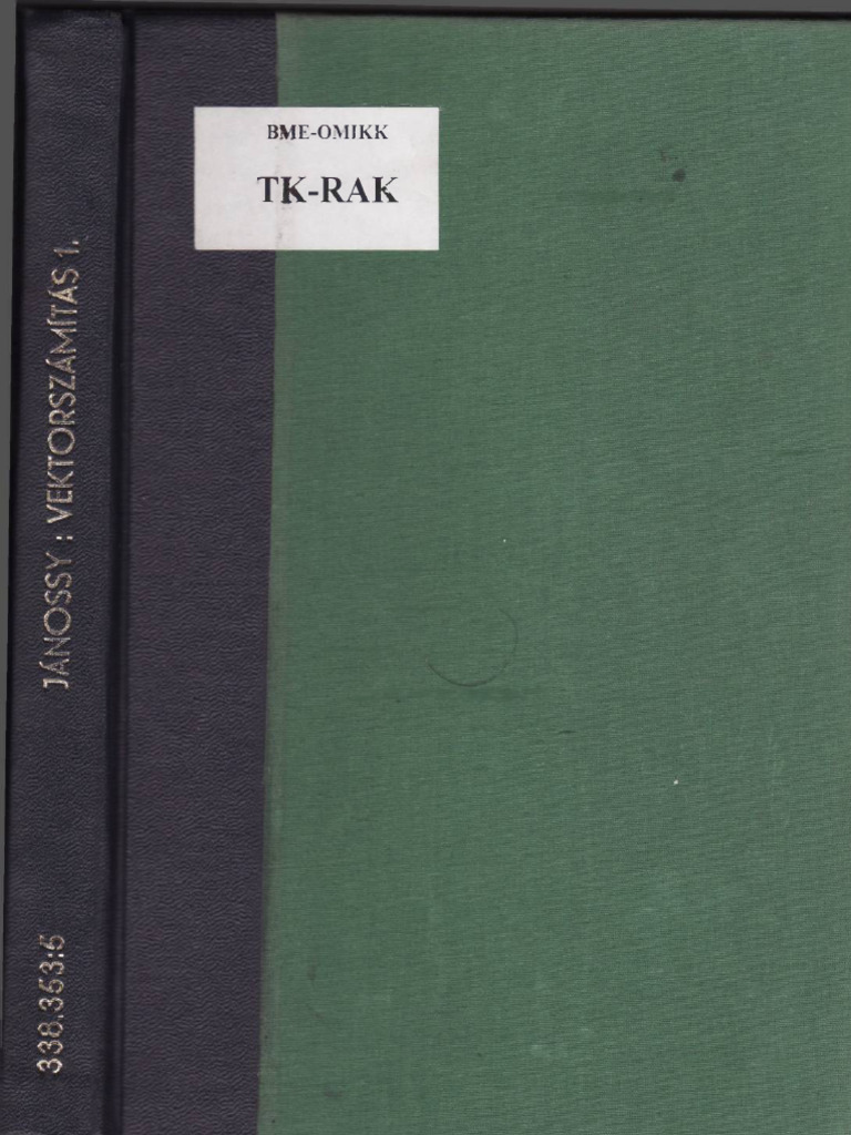 Jánossy - Vektorszámítás 1 | PDF